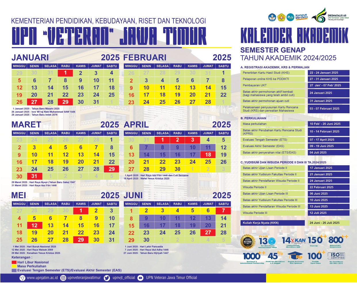 Kalender Akademik 2024/2025 – BISPRO